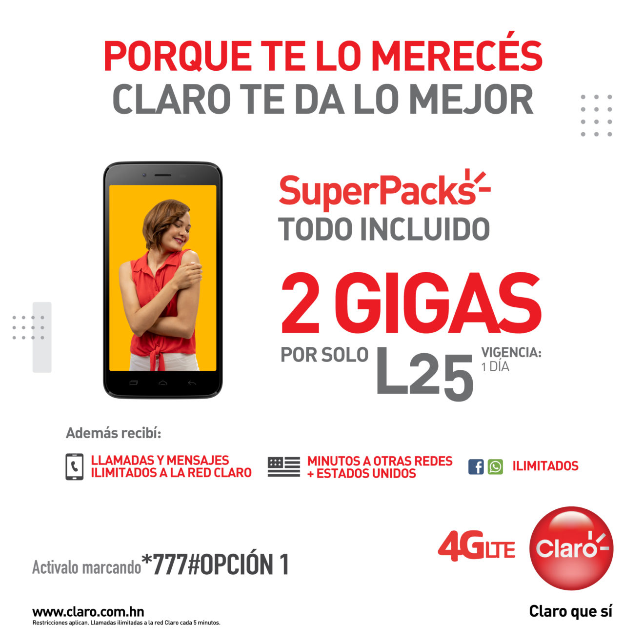 Claro presenta su nueva campaña... “Porque te lo merecés, Claro te da ...